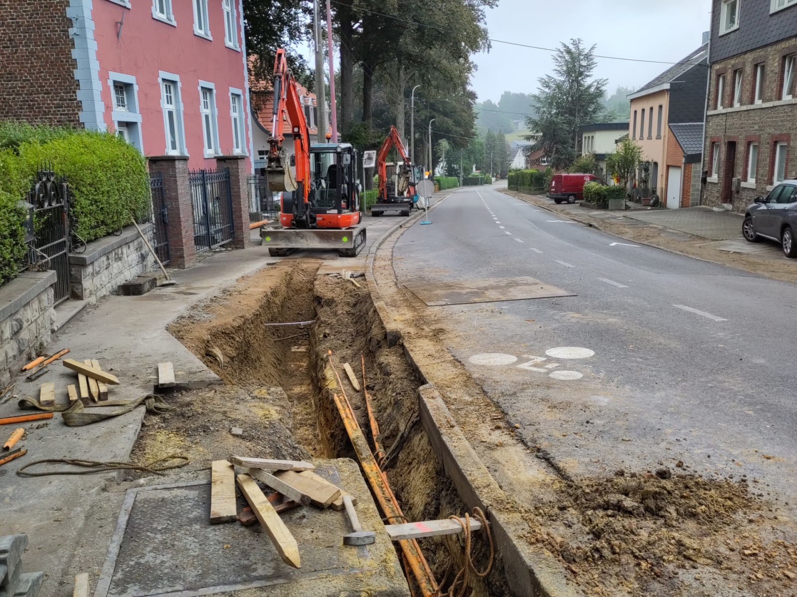 Nouvelles du chantier de la rue Max – Gemeinde Kelmis – La Calamine